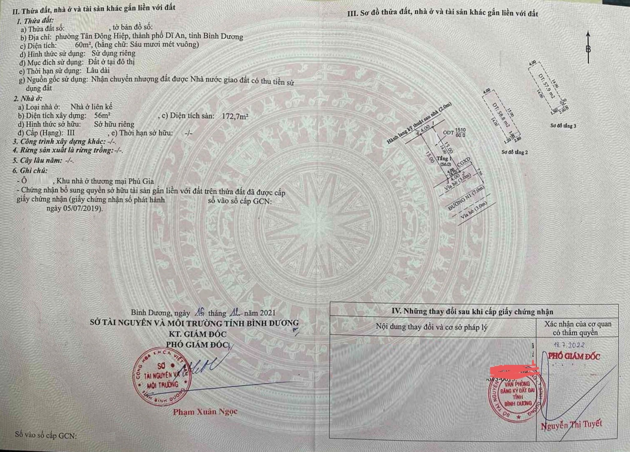 : Bán nhà thô đường N1, Phường Tân Đông Hiệp, Đường nhựa 7m, nhà 1 trệt ...